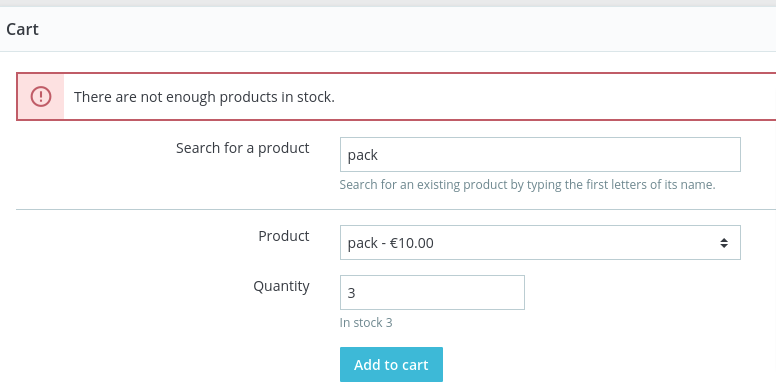 BO - Add new Order page - Pack - an exception is displayed when we add a pack · Issue #24553 ...