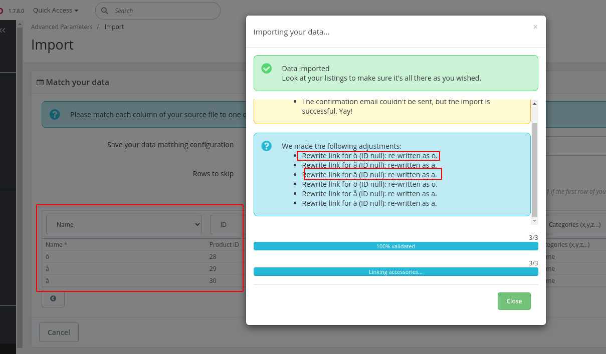 Incorrect accented chars replacement for ö and ä · Issue #26157 · PrestaShop/PrestaShop · GitHub