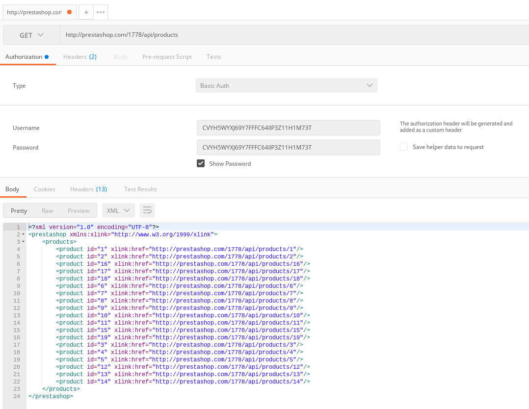 1.7.8.0 - WebService /products - Error 500 · Issue #26258 · PrestaShop/PrestaShop · GitHub