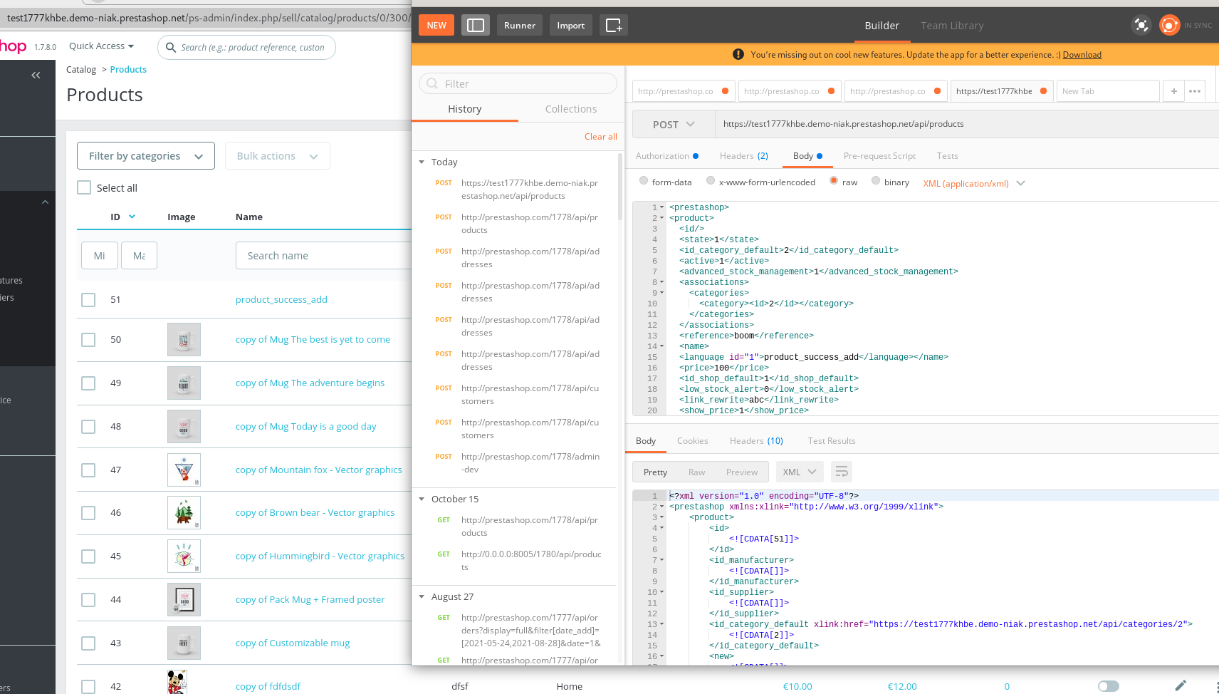 Can not create a product via webservice · Issue #26361 · PrestaShop/PrestaShop · GitHub