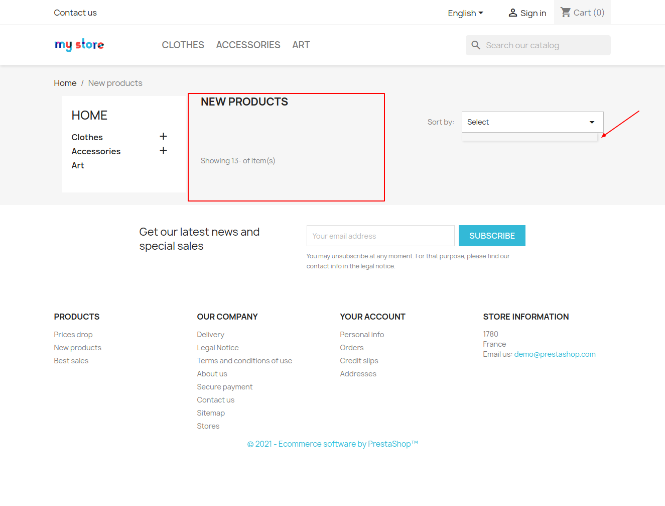 FO - New products page - Sort by Price is NOK · Issue #27146 ...