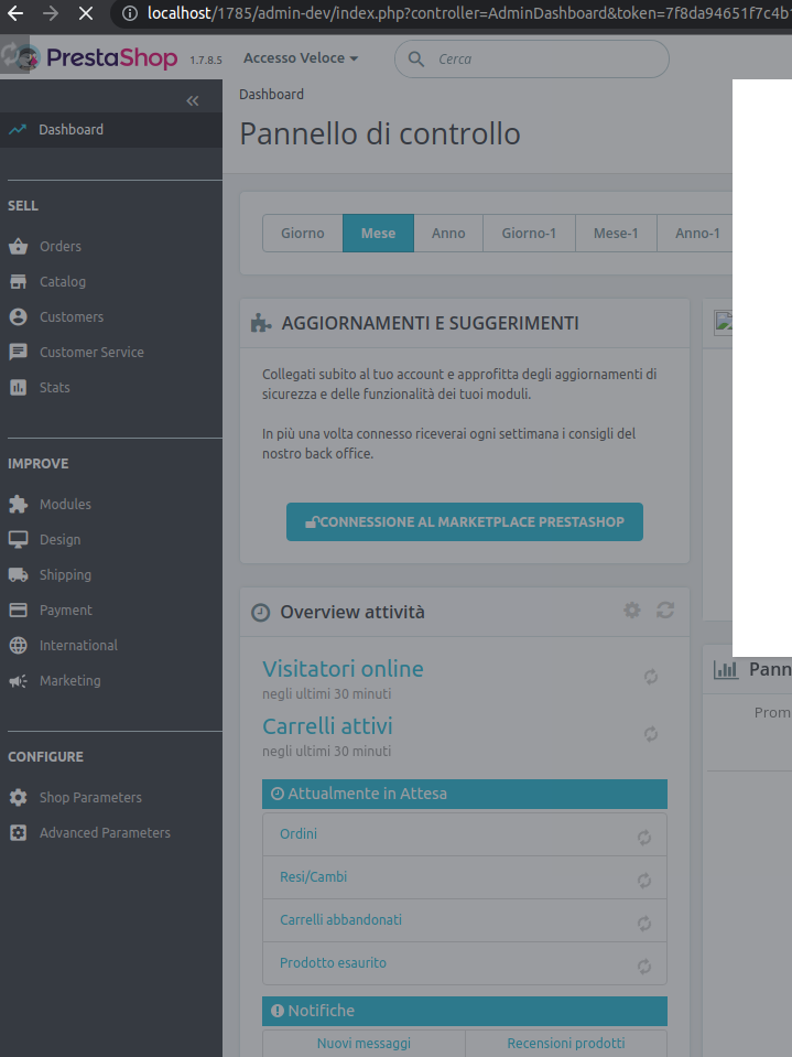 Side menu is in English even if the shop is installed in another language (docker) · Issue ...
