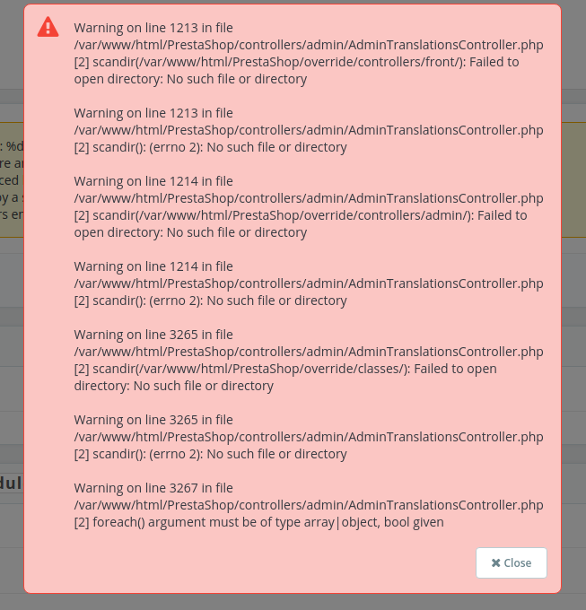 BO - Translations page - Some warnings are displayed when translating some emails · Issue #28816 ...