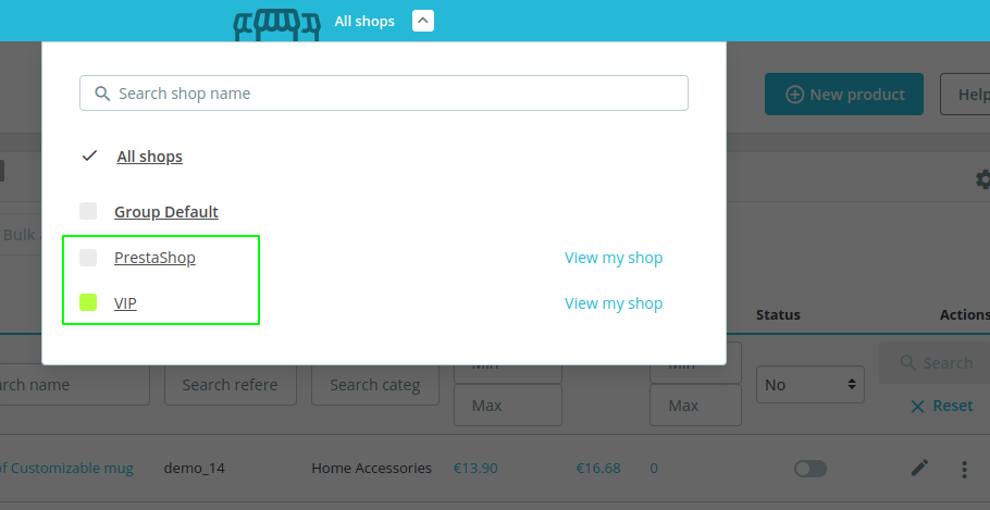 MultiShop product list v2 bugs · Issue #29709 · PrestaShop/PrestaShop · GitHub