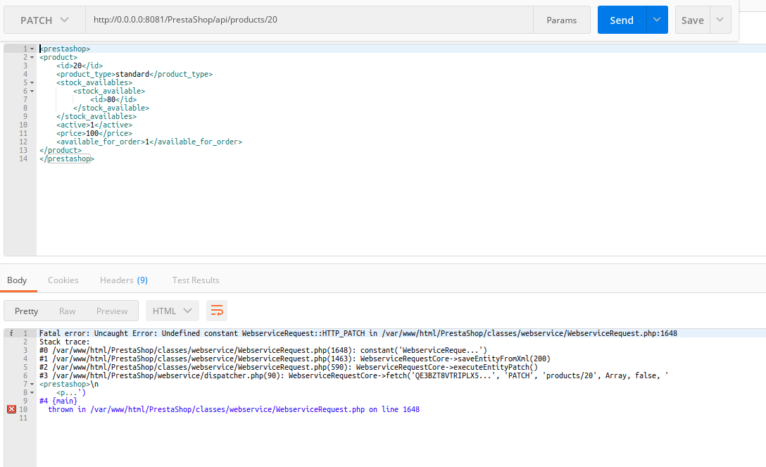 [PHP8.1]/[PHP8.0] PATCH for endpoint /api/products/{product_id}/ and /api/categories/{category ...
