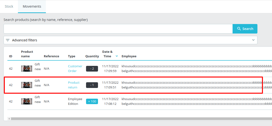 BO - The number of a shipped product in the mouvement section is not correct · Issue #30330 ...