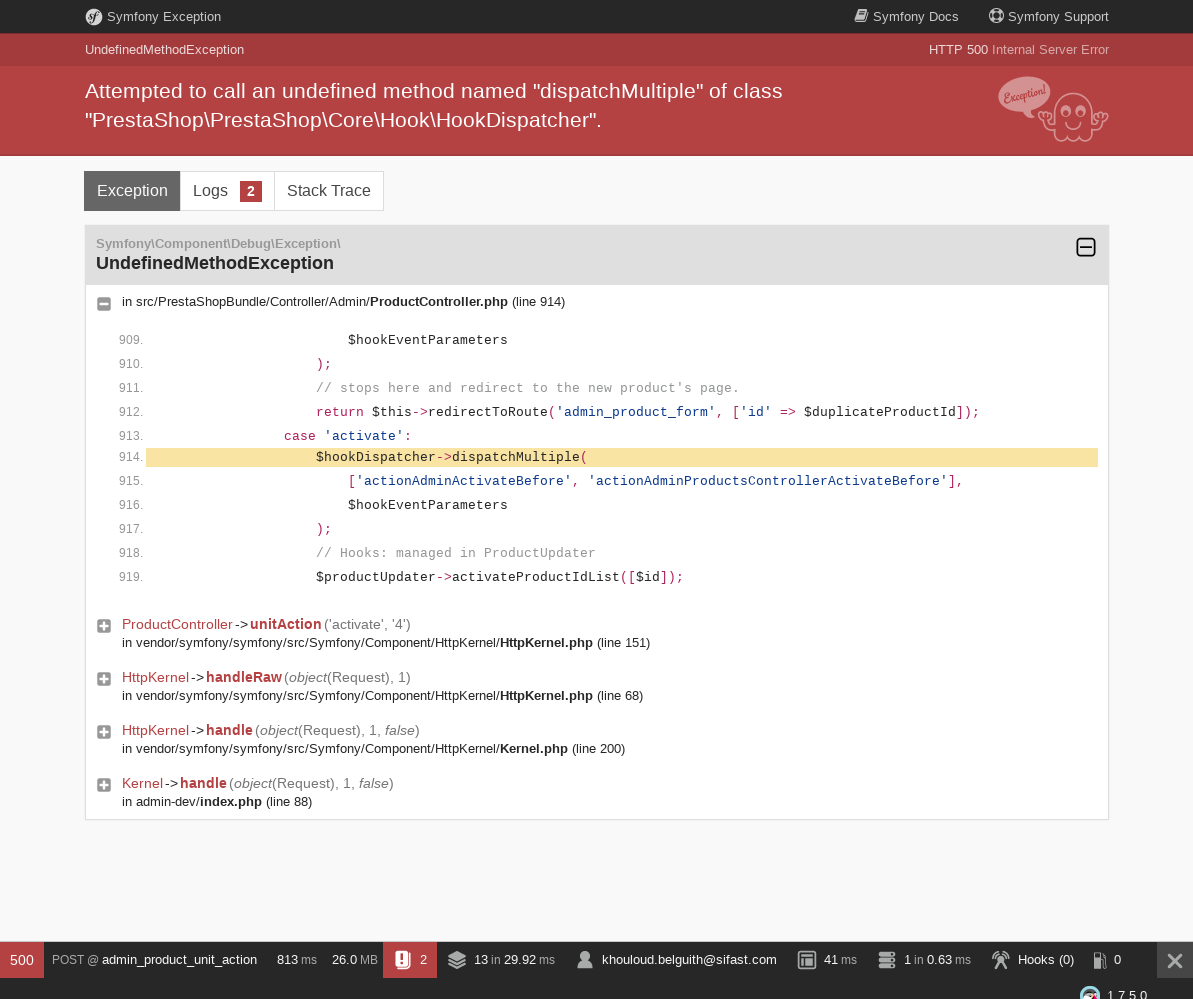 Cannot change the status of a product in the list product page - BO ...