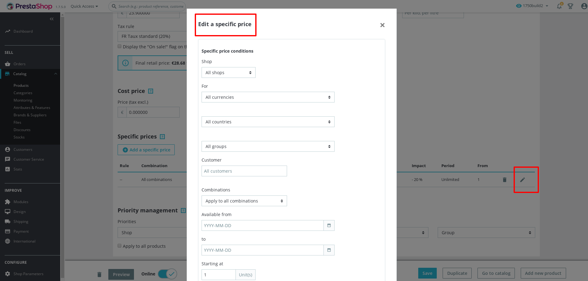Missing store on special prices at product page · Issue #10702 · PrestaShop/PrestaShop · GitHub