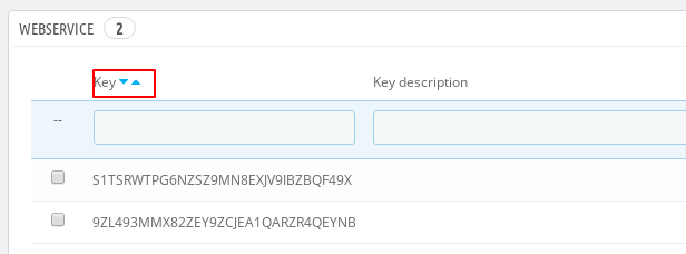 Webservice page - Sorting by Key causes an exception · Issue #11178 · PrestaShop/PrestaShop · GitHub