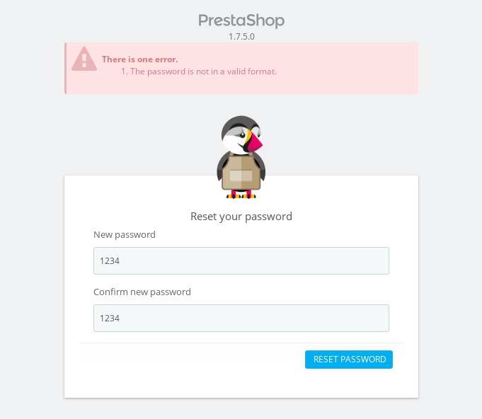 Wrong Recovery Password Error Messages · Issue #11743 · PrestaShop ...