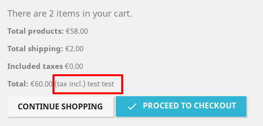 How to translate "Tax excl." for the front-office? · Issue #12186 ...