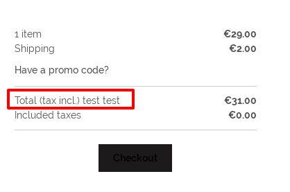 How to translate "Tax excl." for the front-office? · Issue #12186 ...