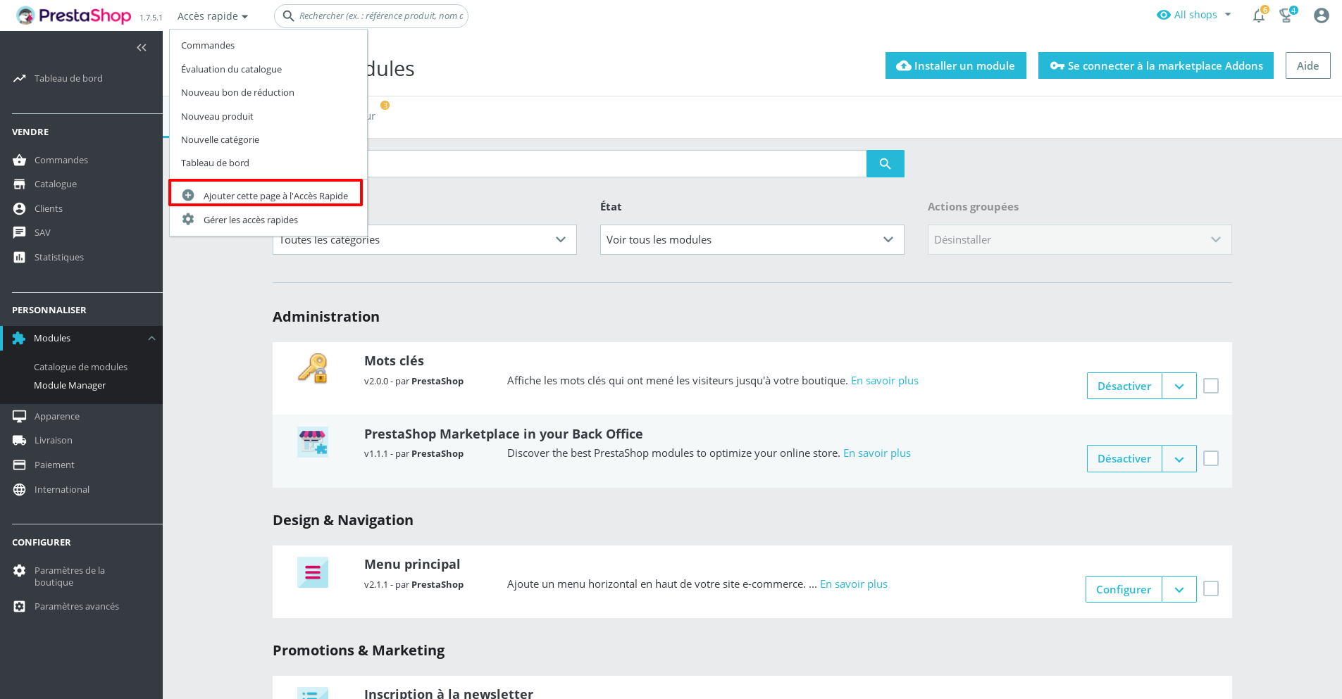 Quick Access Link Wrong With Multishop · Issue 12611 · Prestashopprestashop · Github