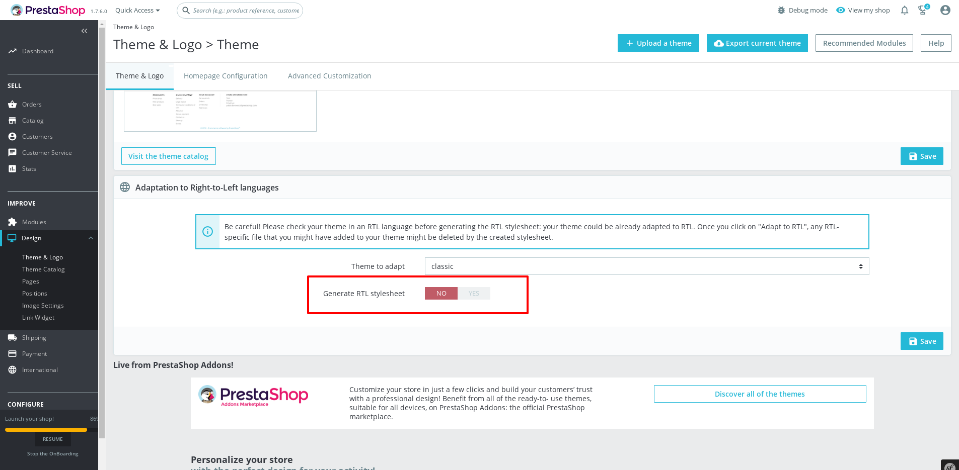 "Generate RTL stylesheet" cannot be enabled · Issue #12661 · PrestaShop/PrestaShop · GitHub