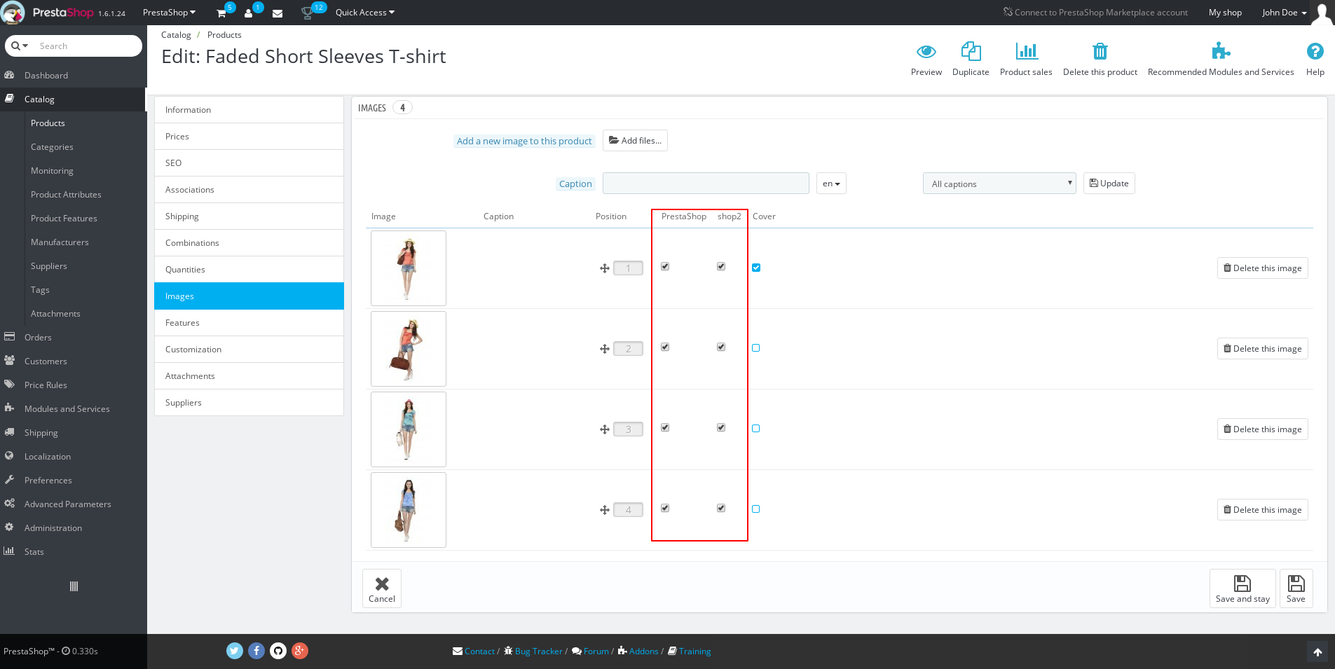 Product image position not updatable in multishop [1.6.1.23] · Issue ...