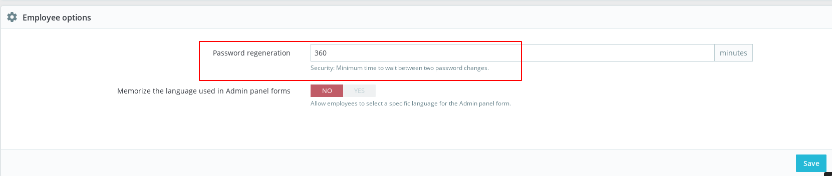 Set an expiration time for the Password reset link · Issue #15413 · PrestaShop/PrestaShop · GitHub