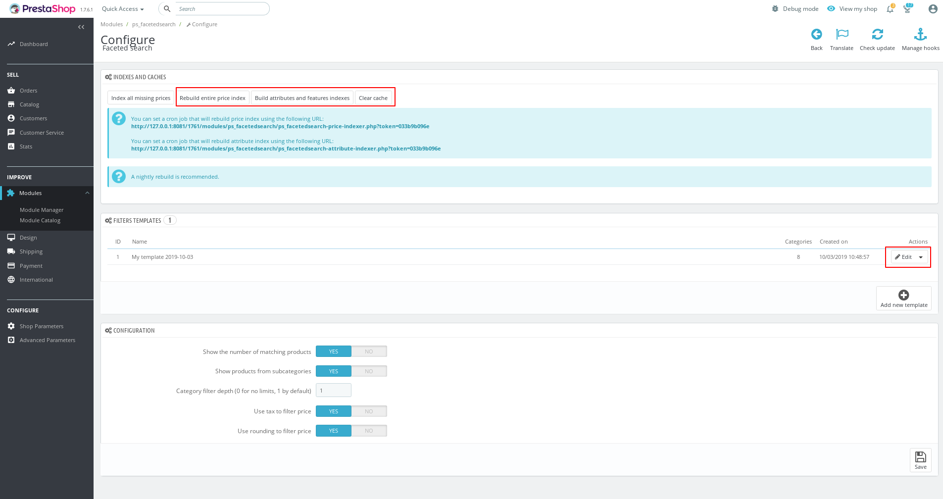 Could not perform action reset for Faceted Search module · Issue #15966 · PrestaShop/PrestaShop ...