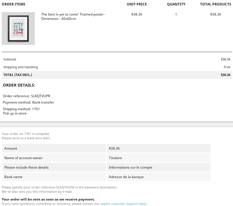 How to add "recycled packaging" in order_conf and new_order mail and on ...