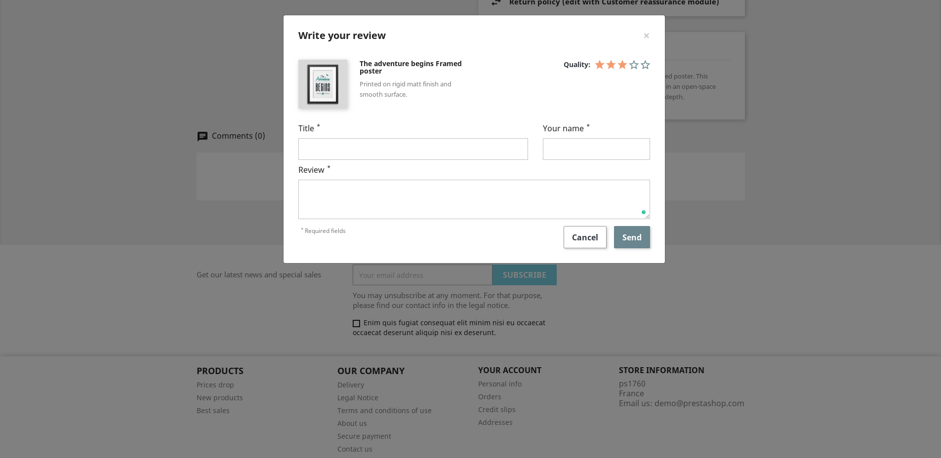 GDPR consent checkbox and text missing in product comments (reviews) · Issue #16505 · PrestaShop ...