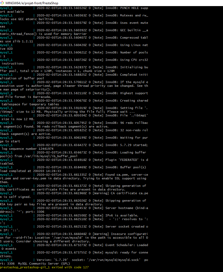 docker-compose up | Can't launch docker-compose on Windows · Issue #17479 · PrestaShop ...