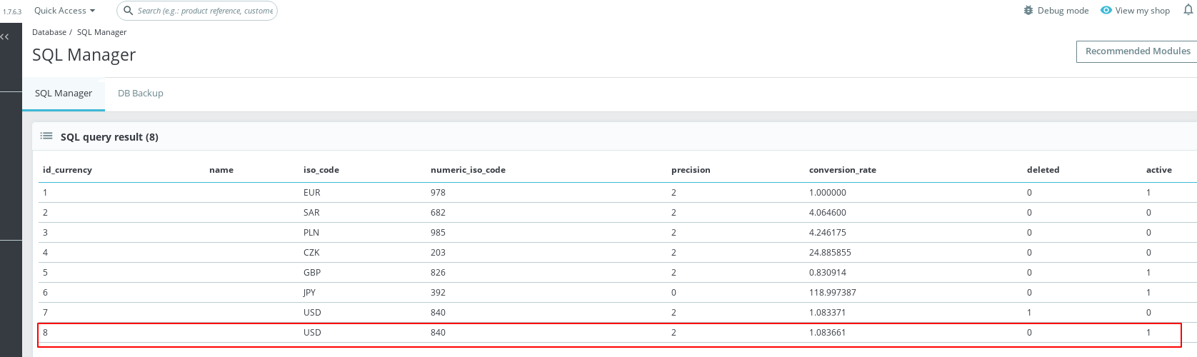 Creating a once deleted currency causes duplicate rows in database · Issue #17661 · PrestaShop ...