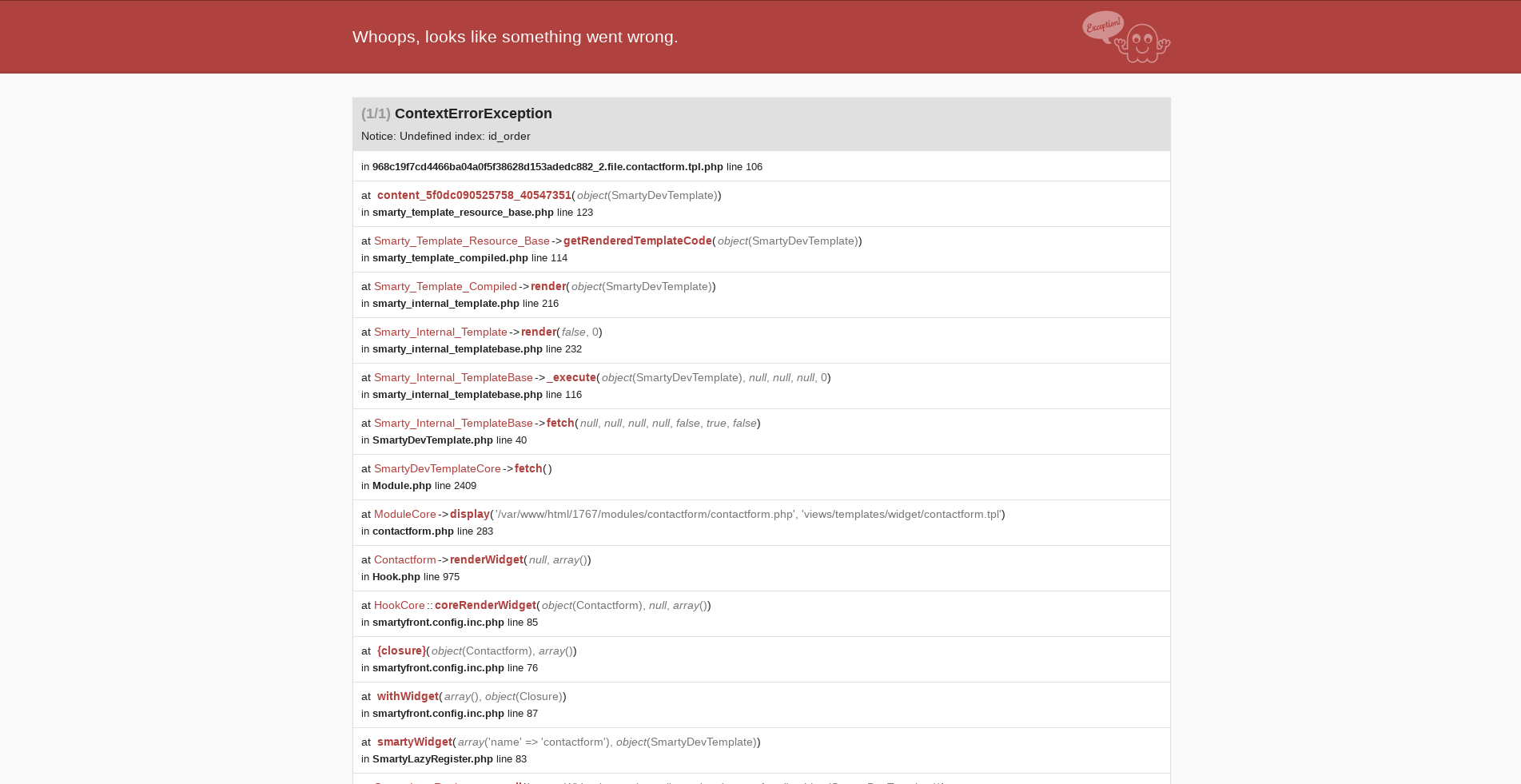 (1/1) ContextErrorException Notice: Undefined index: id_order · Issue #20041 · PrestaShop ...