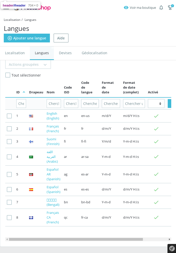 [1.7.6.7] Different order of languages · Issue #20341 · PrestaShop/PrestaShop · GitHub