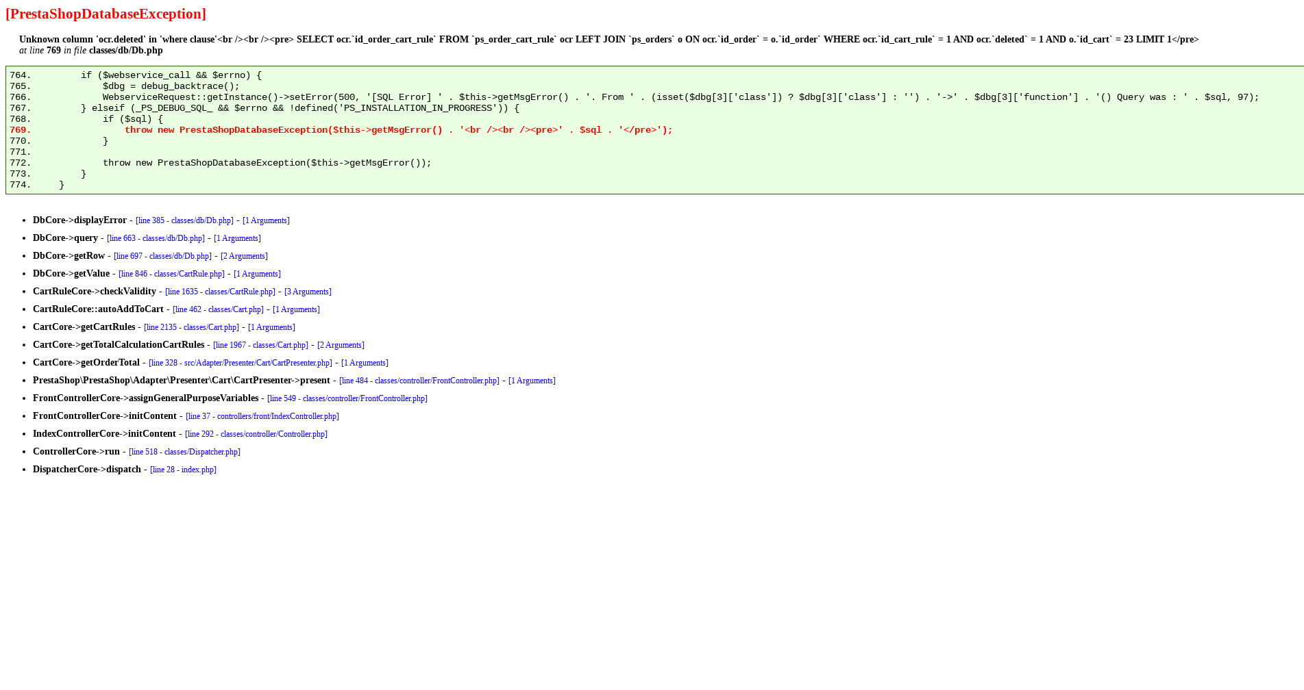 Free shipping - An exception is displaying after adding a product to the cart and processing to ...