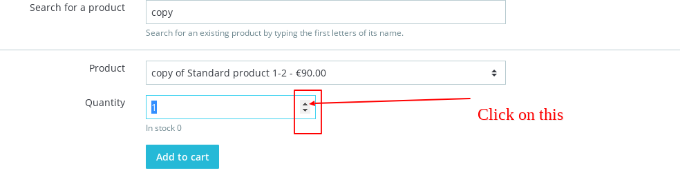 BO - Orders page - increment/decrement button doesn't work when we try to add a product out of ...