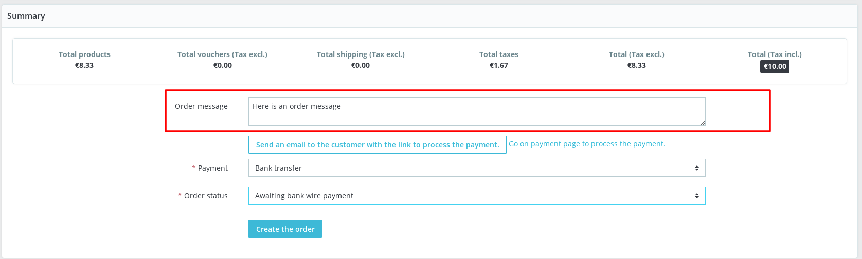 BO - Orders page - Order Message is not saved after creating a new order from BO · Issue #20686 ...