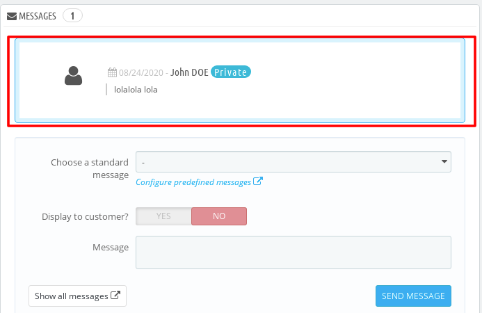BO - Orders page - Order Message is not saved after creating a new order from BO · Issue #20686 ...