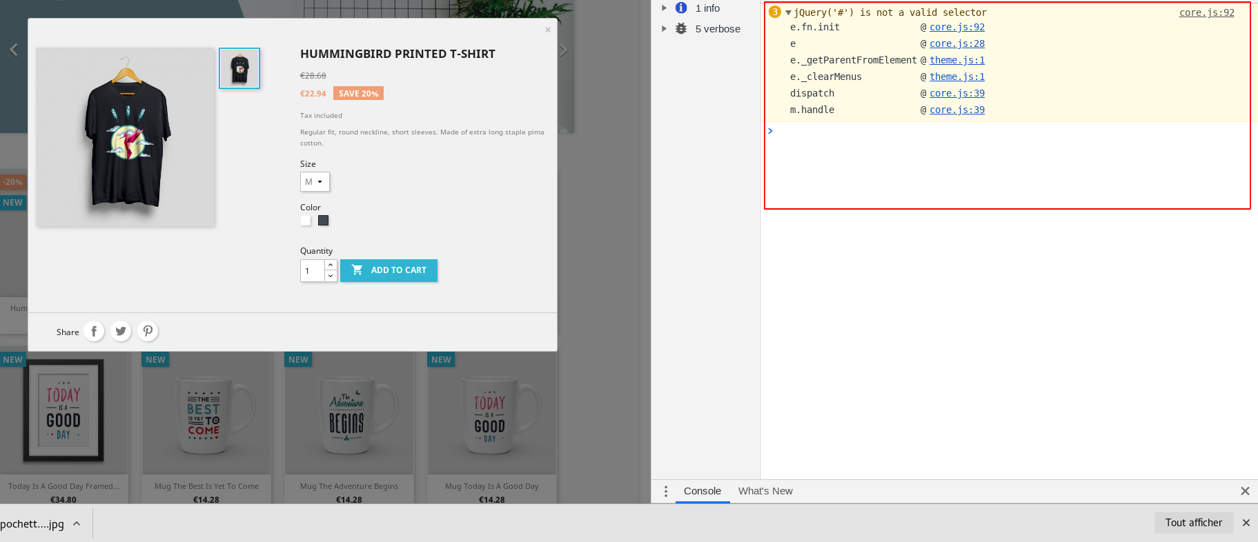 Fo A Warning Jquery Is Not A Valid Selector Is Displayed In The Console · Issue 21228