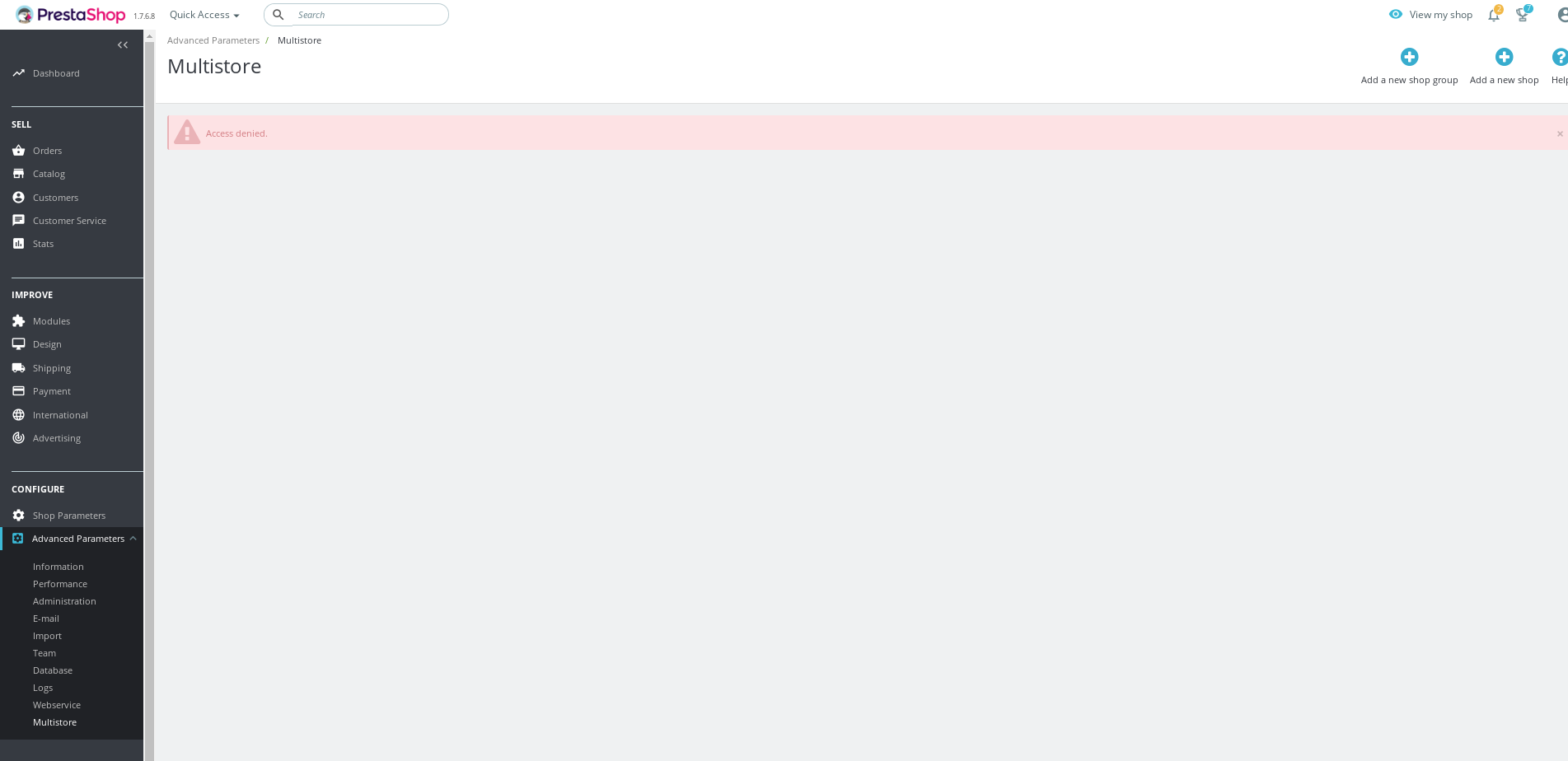 Multistore Menu is not displayed when Caching enabled · Issue #21318 · PrestaShop/PrestaShop ...