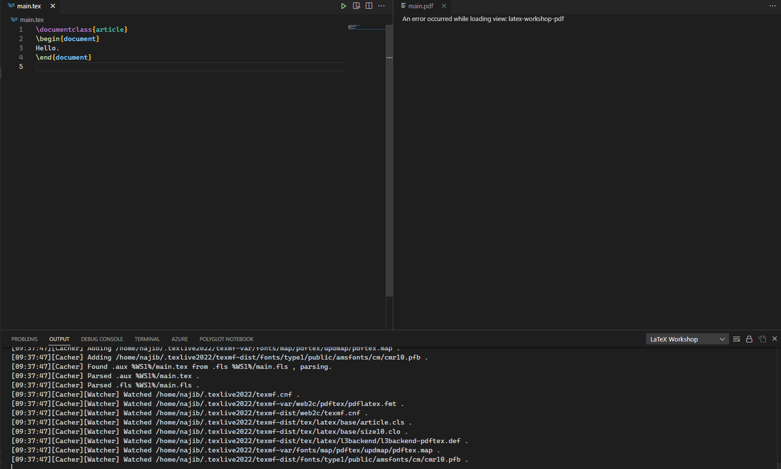 PDF viewer doesn't work · Issue #3664 · James-Yu/LaTeX-Workshop · GitHub