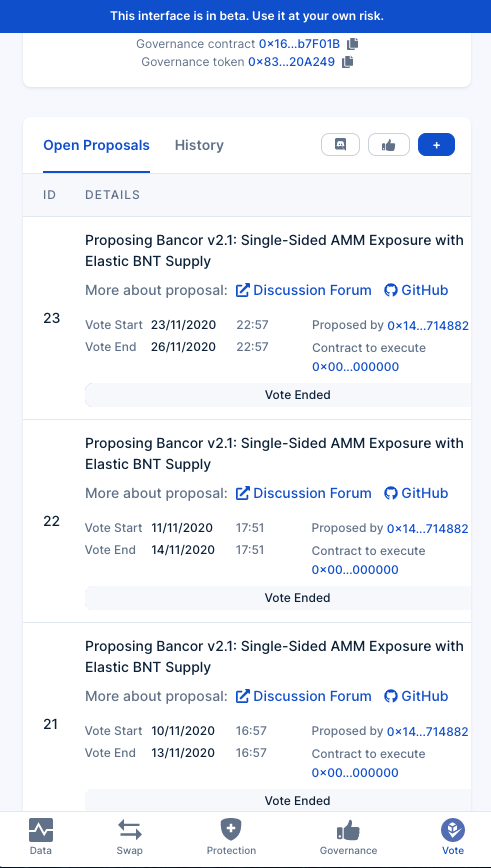 not showing vote area in voting page on mobile · Issue #644 · bancorprotocol/webapp · GitHub