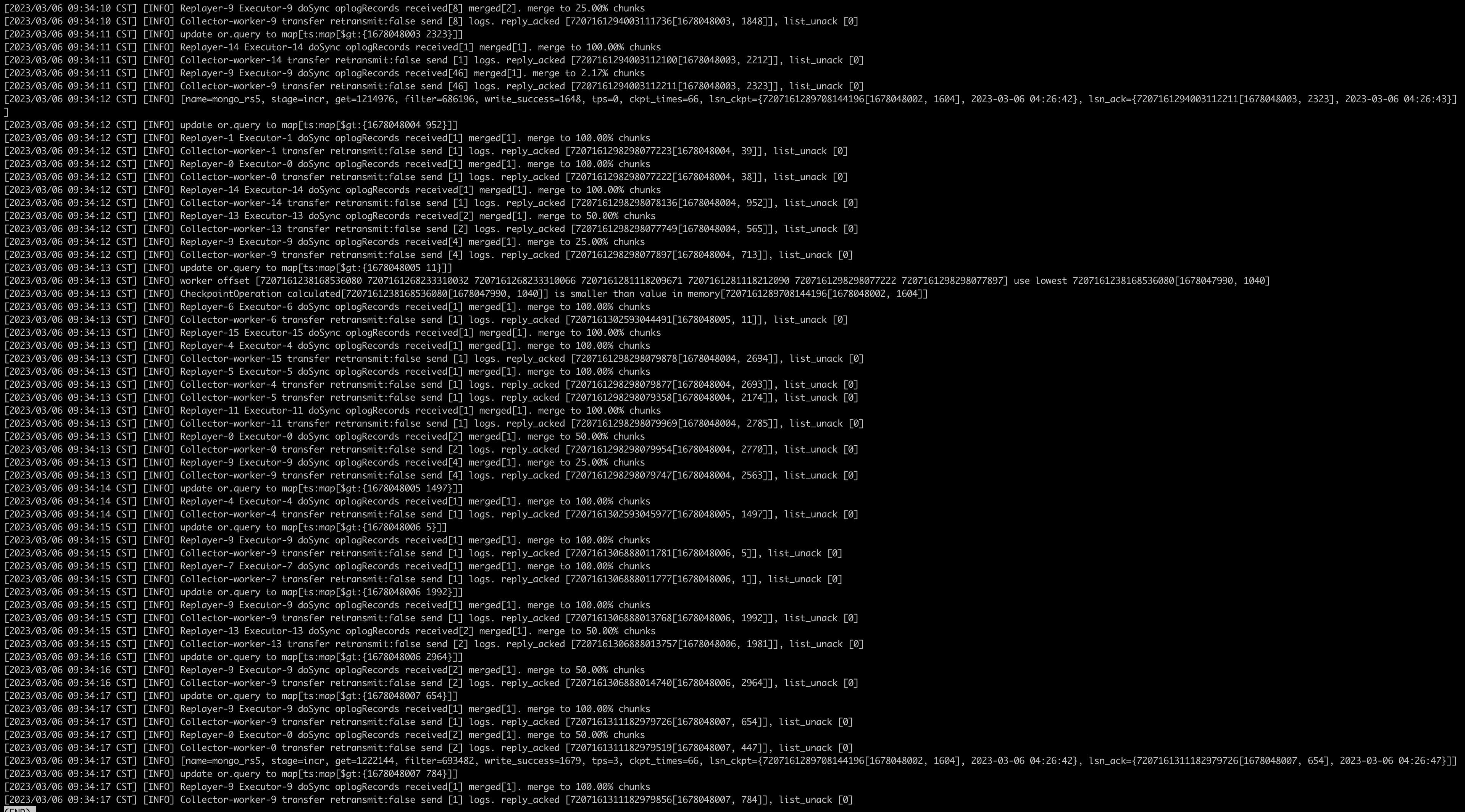增量同步卡主问题 · Issue #802 · alibaba/MongoShake · GitHub