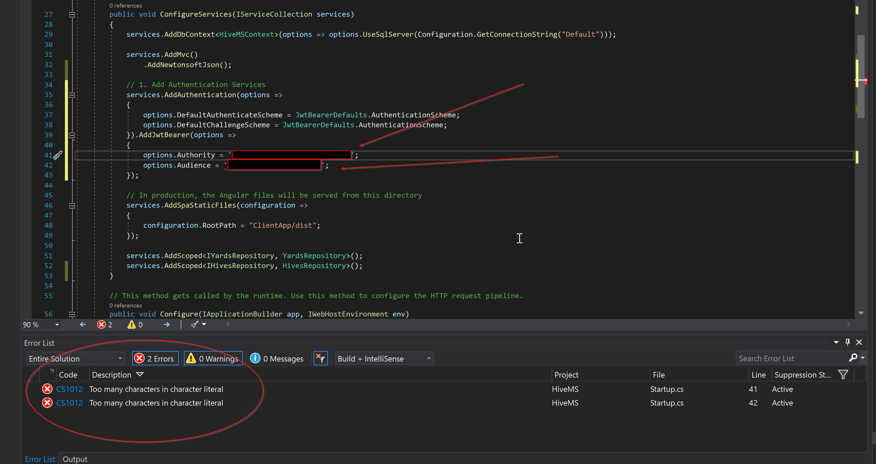 c# does not support single quotes in quick start API · Issue #7489 ...