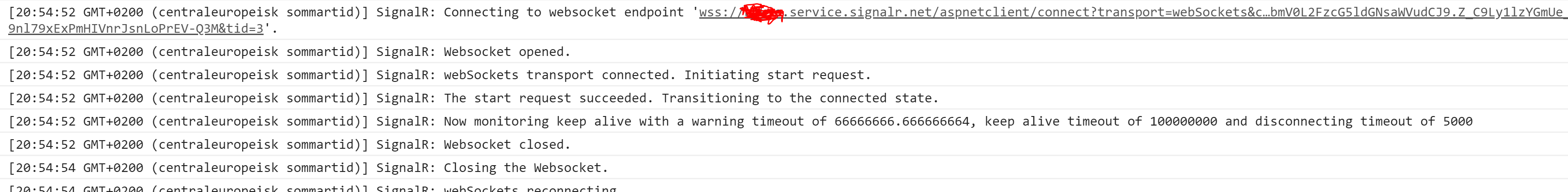 Azure SignalR Service - Error during WebSocket handshake: Unexpected response code: 404 · Issue ...