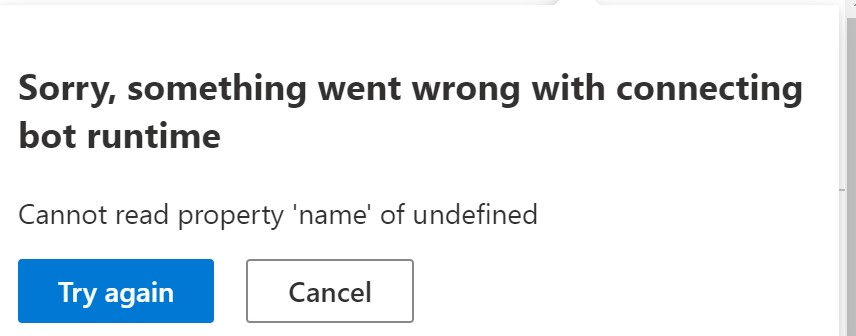 cannot start bot - property 'name' undefined · Issue #1541 · microsoft/BotFramework-Composer ...