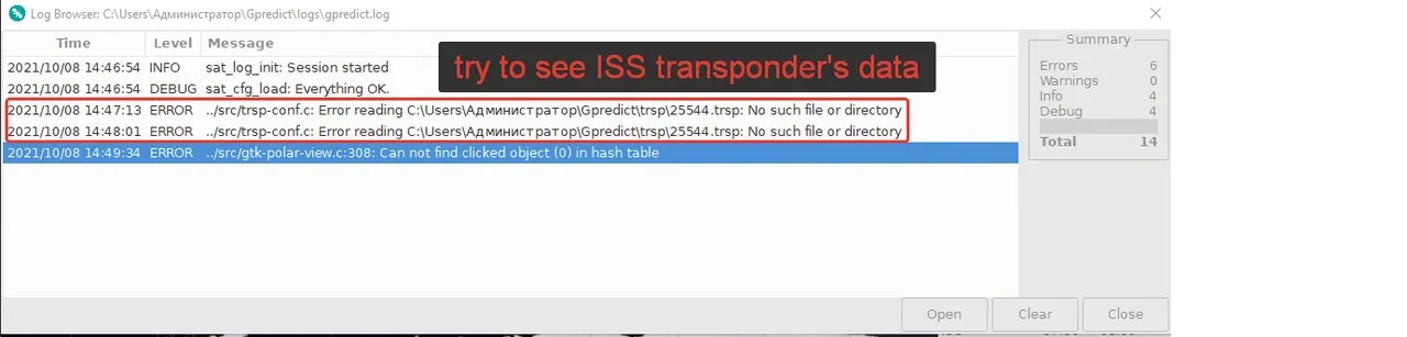 Gpredict not obtaining transponder information. · Issue #152 · csete/gpredict · GitHub