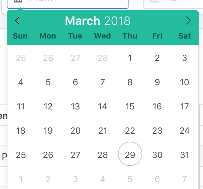 Datepicker Make First Day Of Week Configurable Issue 26 Laravel