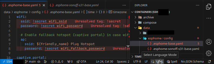 hidden files arent picked up · Issue #84 · esphome/esphome-vscode · GitHub