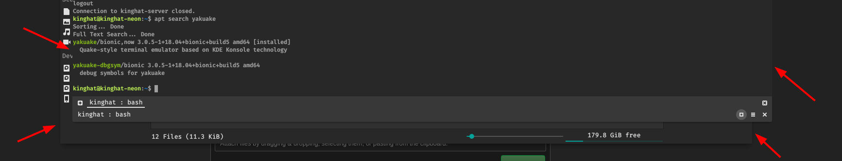 Request: Add a shadow at the bottom of yakuake themes · Issue #5 ...