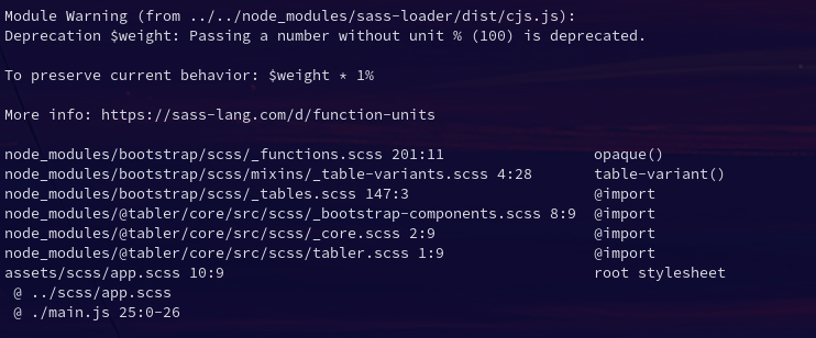 [BUG] Fix deprecation warning when Bootstrap releases version 5.2.3 by updating bootstrap ...