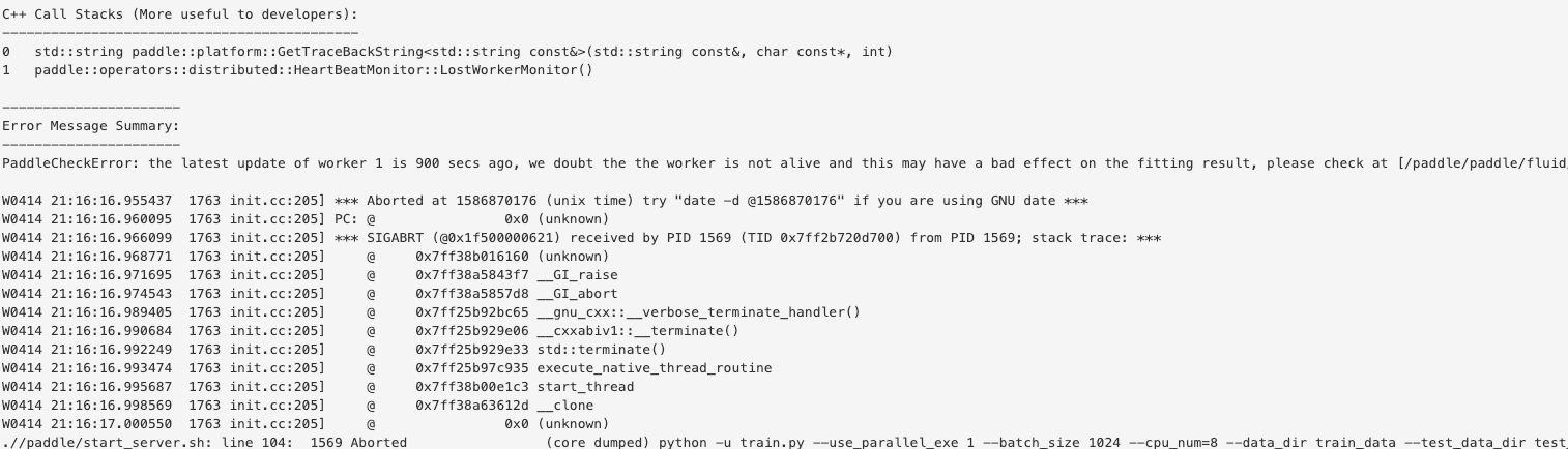 CPU集群训练失败，pserver问题 · Issue #23865 · PaddlePaddle/Paddle · GitHub