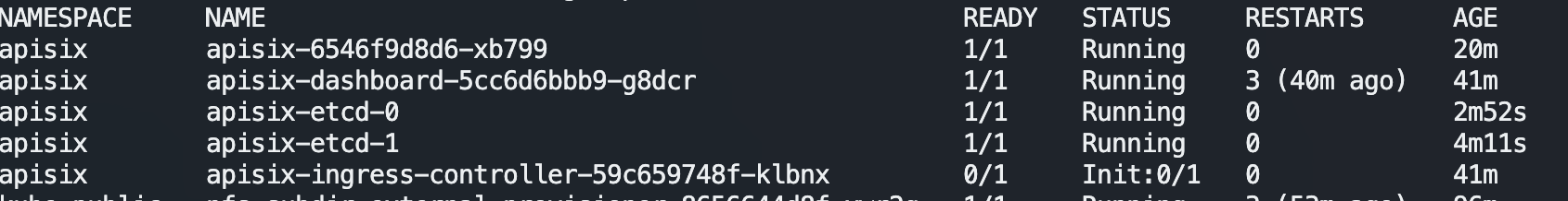 apisix-ingress-controller is always PodInitializing · Issue #263 · apache/apisix-helm-chart · GitHub