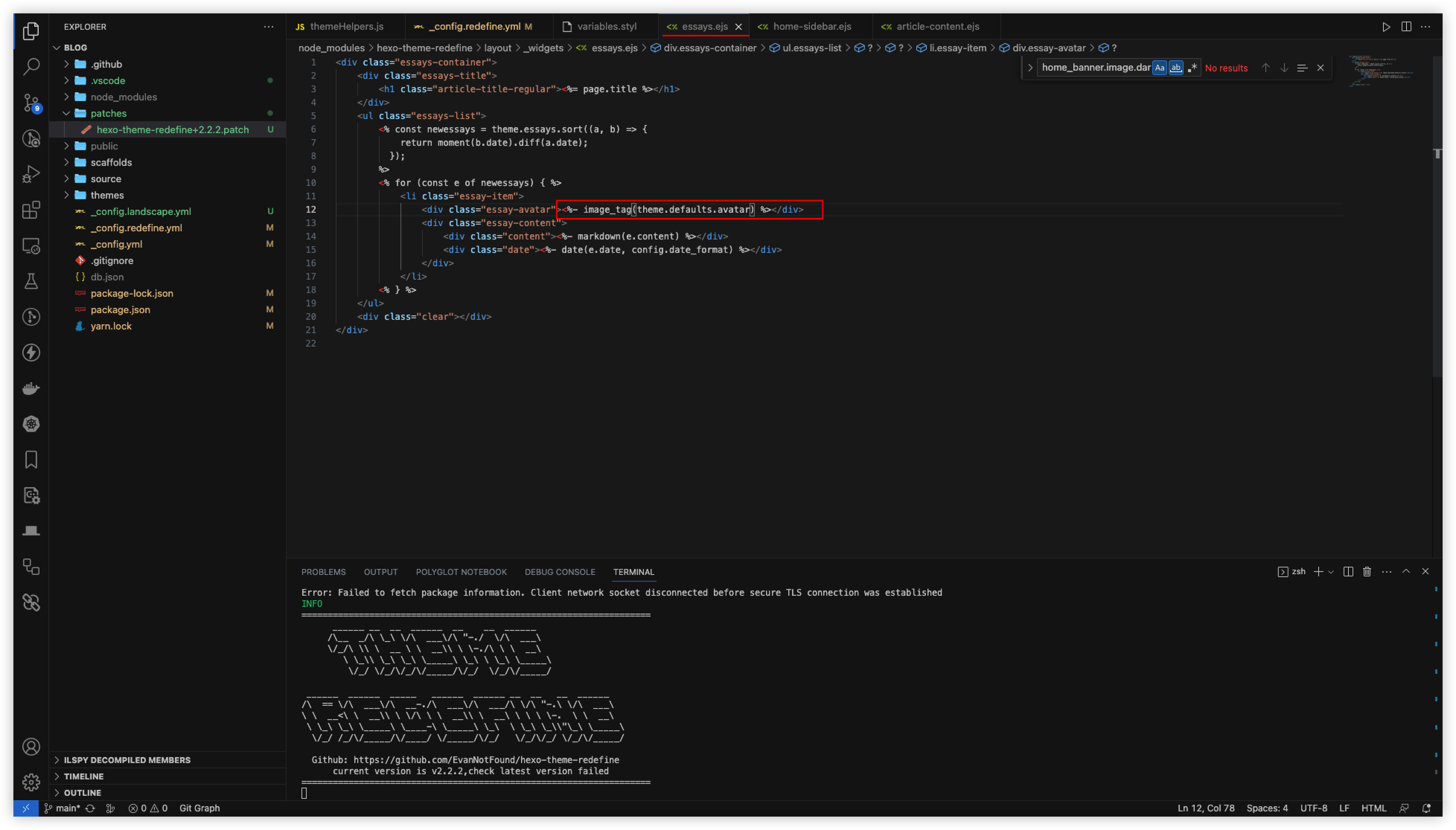 [BUG] 博客位于二级目录无法使用本地图片问题 · Issue #185 · EvanNotFound/hexo-theme-redefine · GitHub