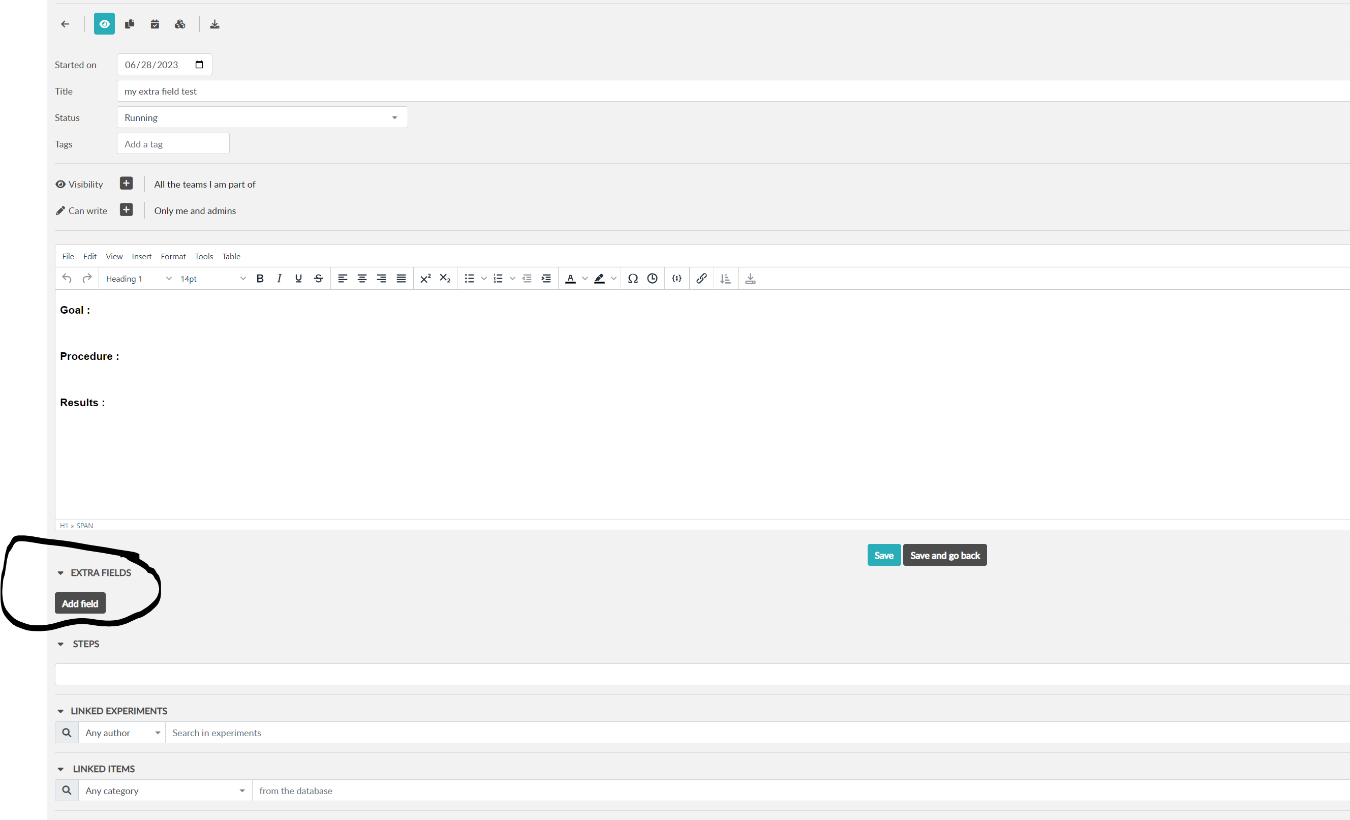 Extra Fields · Issue #4435 · elabftw/elabftw · GitHub