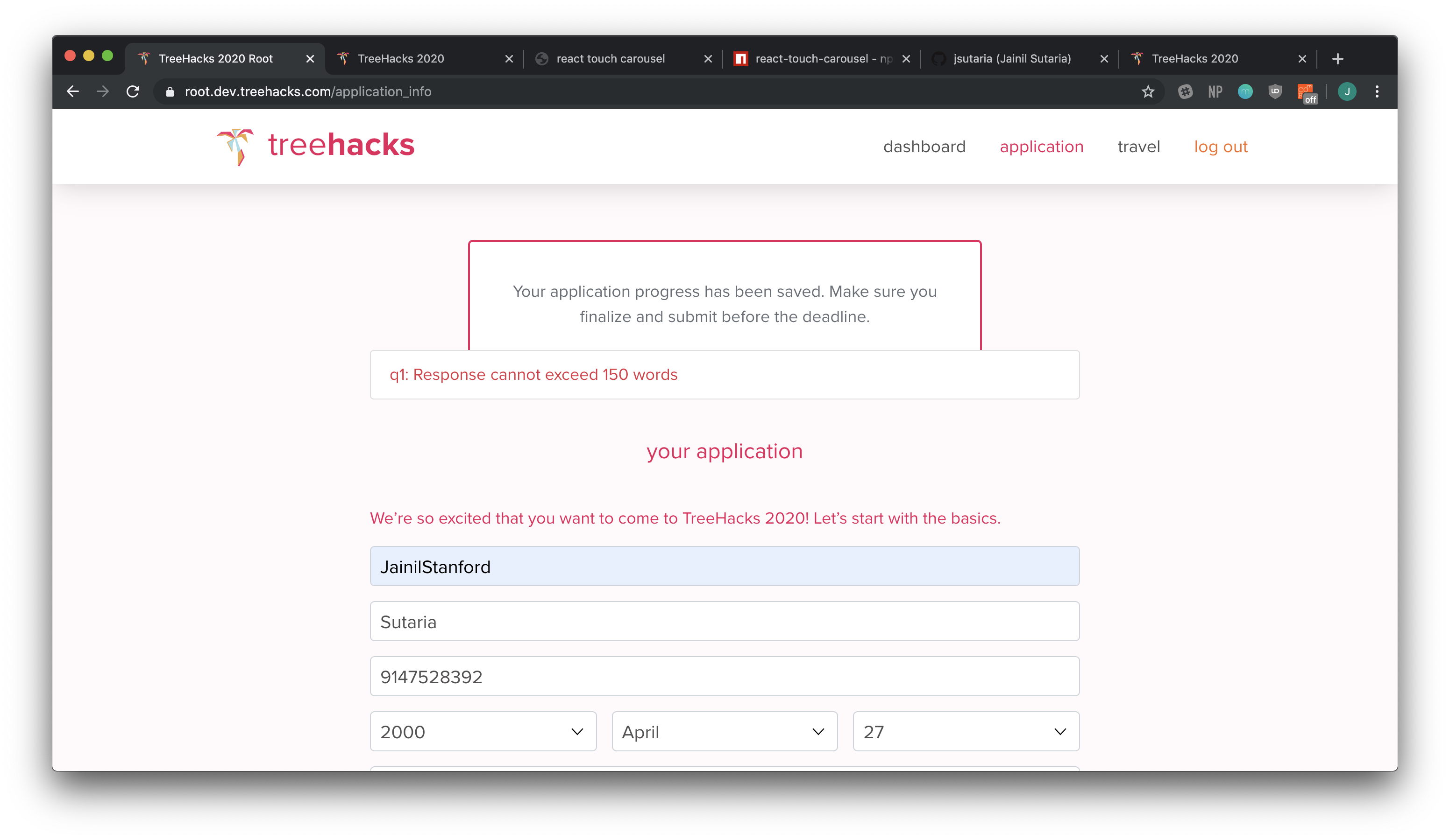 Weird UI on save then submit with error · Issue #122 · TreeHacks/root · GitHub
