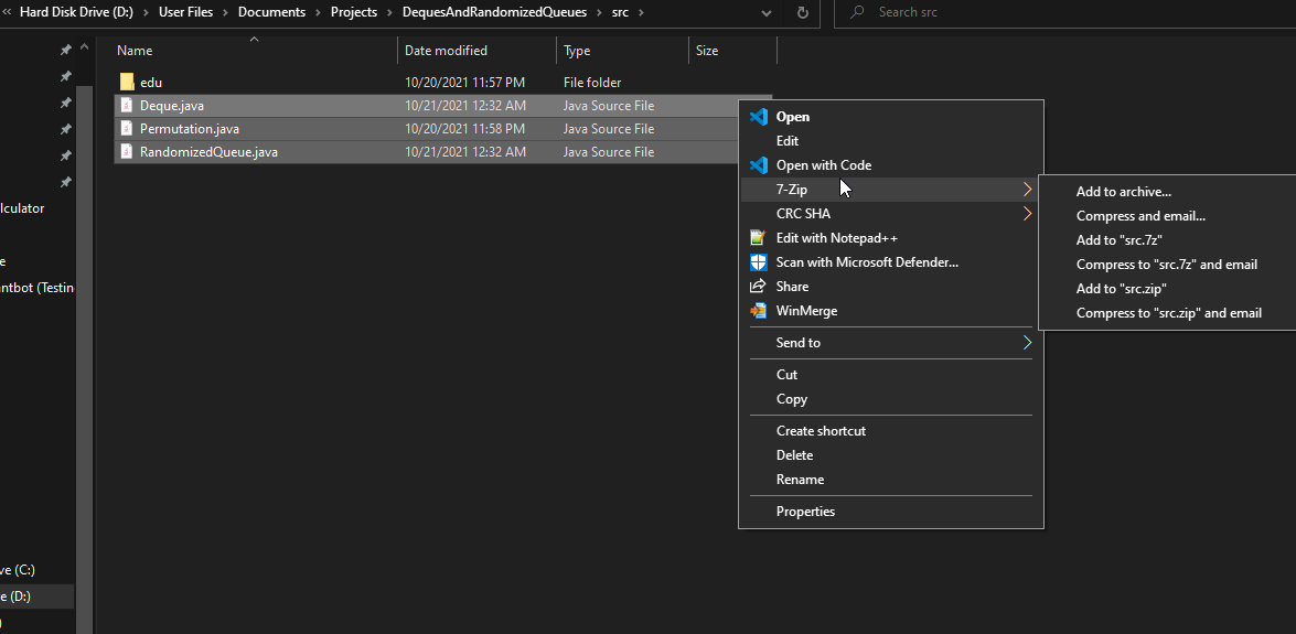 '7-Zip' option not available on items · Issue #6576 · files-community ...